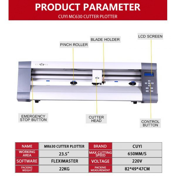 Cuyi MC630 Cutter Plotter 24" - DIY PRINTING Online Store